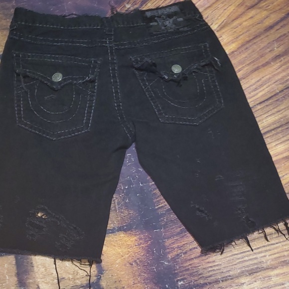 True Religion | Shorts | True Religion Cut Off Jean Shorts Black Size ...